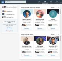 Example of mutual connections screen LinkedIn - Cultivated Culture