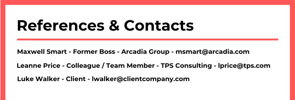 How To List Your Resume References [With Formatting Examples]