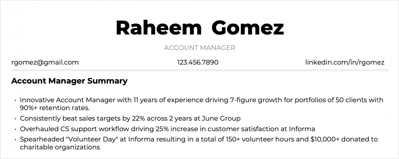 Account Manager Resume Examples For 2024 (20+ Skills & Templates)