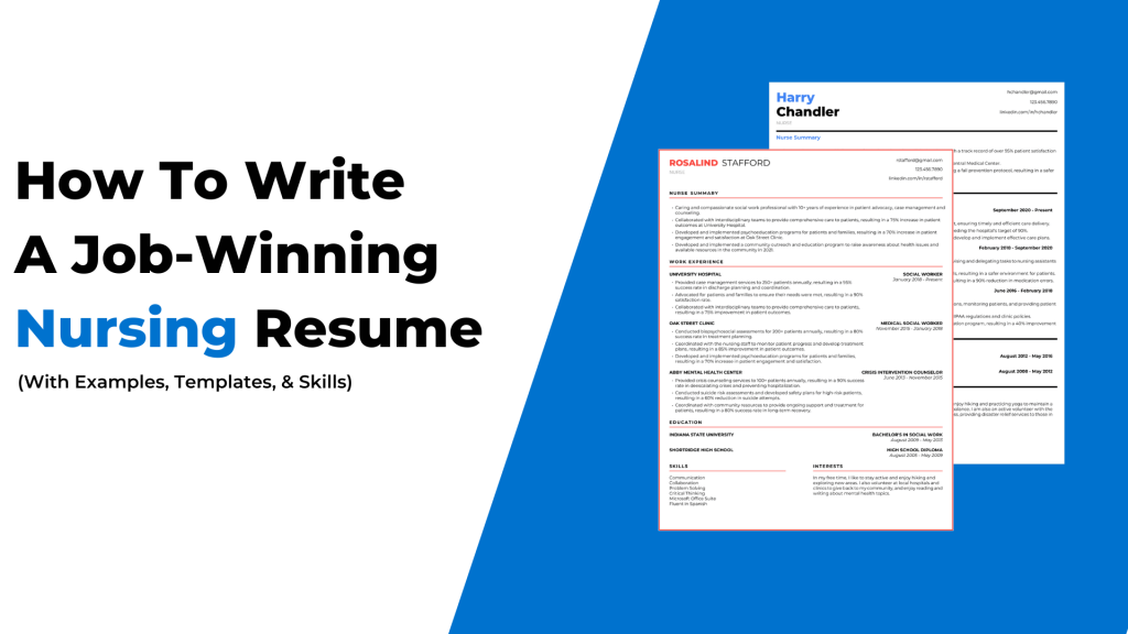 Nursing Resume Examples For 2025 (20+ Skills & Templates)