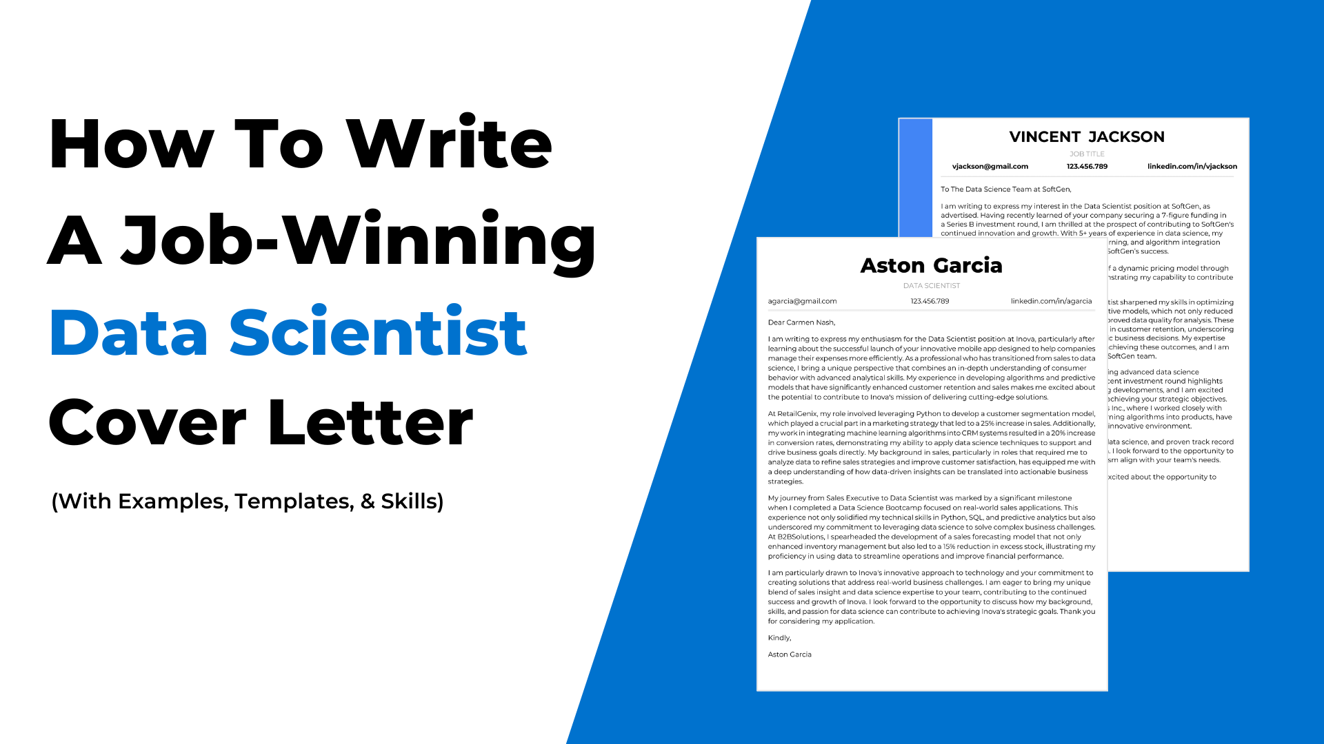 Data Scientist Cover Letter Examples For 2024 (20+ Skills & Templates)