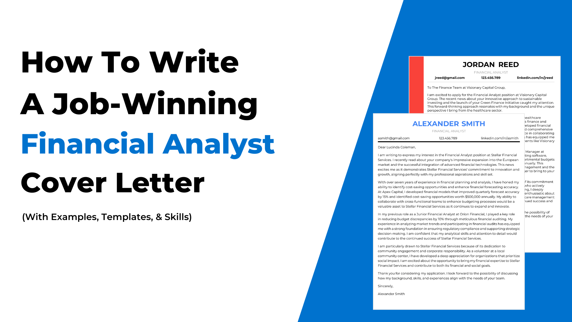Financial Analyst Cover Letter Examples For 2025 (20+ Skills & Templates)